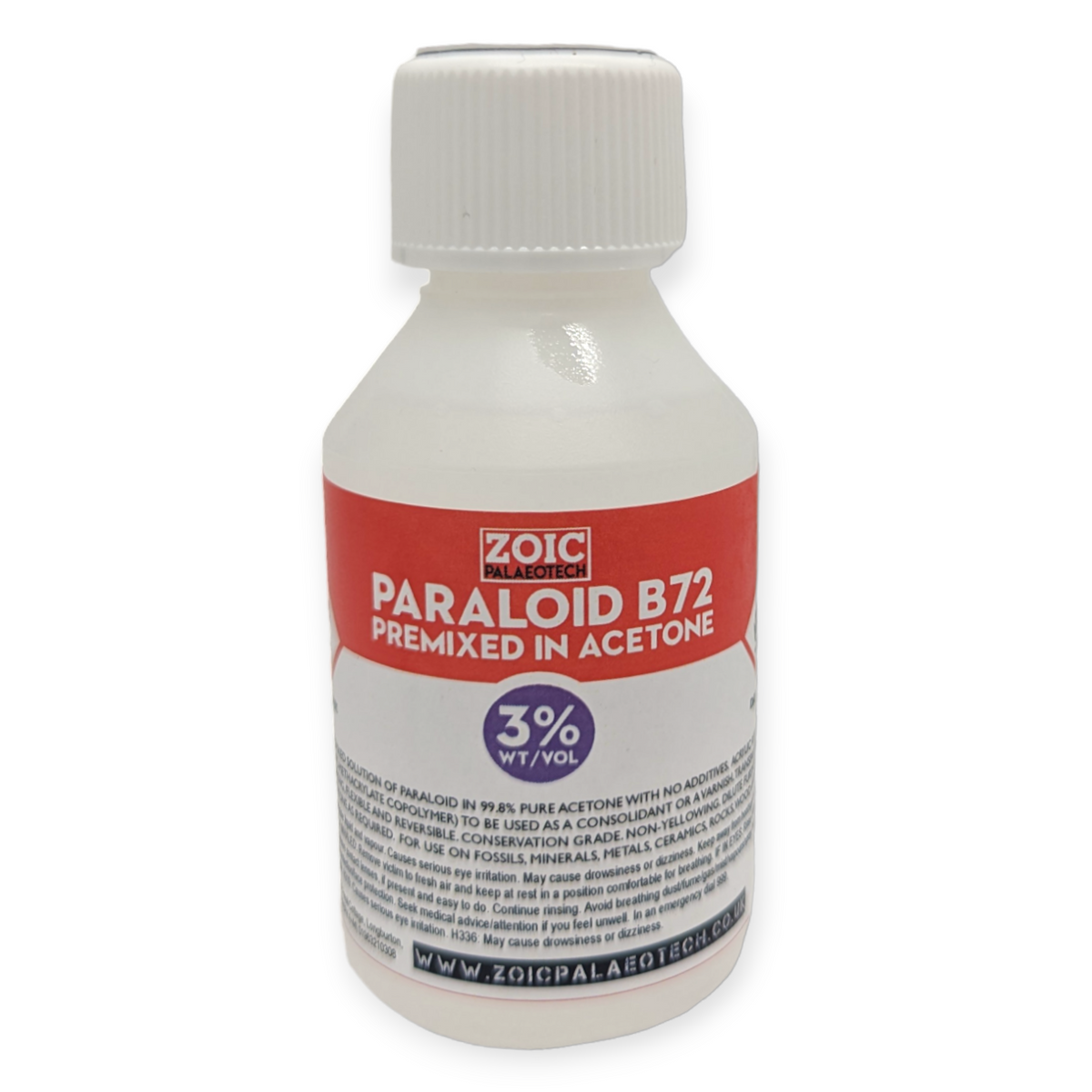Paraloid B-72 Solution in Acetone 5% wt/vol for Conservation – ZOIC ...
