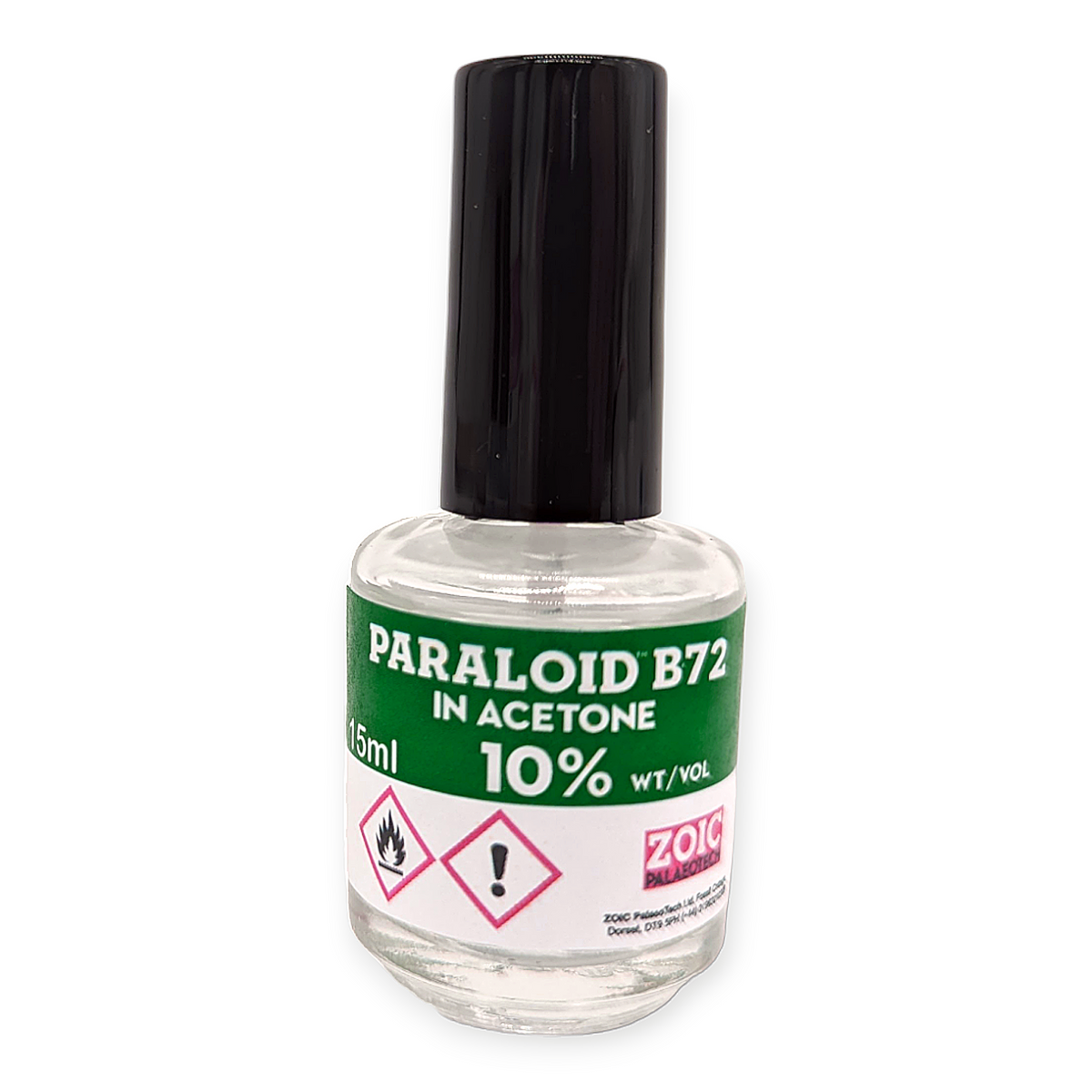 Brush Applicator 10% wt/vol Paraloid B-72 premixed in Acetone (15ml ...
