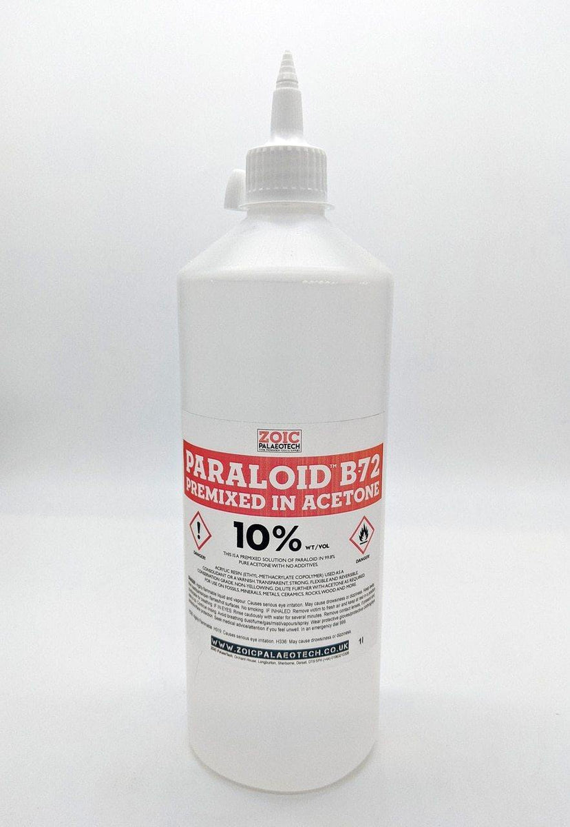 Premixed Paraloid B-72 Solution in Acetone (10% concentration) – ZOIC ...